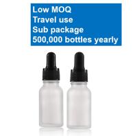 China White Frosted Glass Dropper Bottle 10ml 30ml 50ml Empty Essential Oil Serum Bottle with Pipette for sale