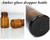 China Amber Glass Dropper Bottle 10ml 30ml 50ml for Essential Oil Serum Cosmetic Packaging for sale