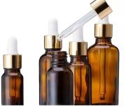 China Amber Glass Dropper Bottle 10ml 20ml 30ml 50ml Essential Oil Packaging with Childproof Cap for sale