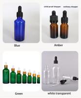 China Amber Glass Dropper Bottle 10ml 20ml 30ml 50ml Essential Oil Packaging with Childproof Cap for sale