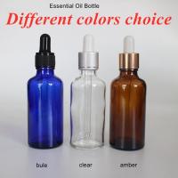 China Customized Amber Glass Dropper Bottles 10ml 20ml 30ml 50ml 60ml for Essential Oil Serum Skincare for sale