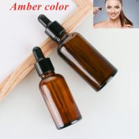 China Empty Round Glass Dropper Bottle 10ml 20ml 30ml 50ml 100ml for Essential Oil Cosmetics for sale