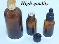 China Amber Glass Dropper Bottle 30ml 50ml 60ml 100ml for Essential Oil Hair Serum Beard Oil Cosmetic Packaging for sale