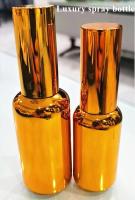 China 30ml 50ml Electroplated Gold Silver Glass Spray Bottle for Cosmetics Essential Oil for sale