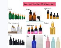 China 30ml 50ml Electroplated Gold Silver Glass Spray Bottle for Cosmetics Essential Oil for sale