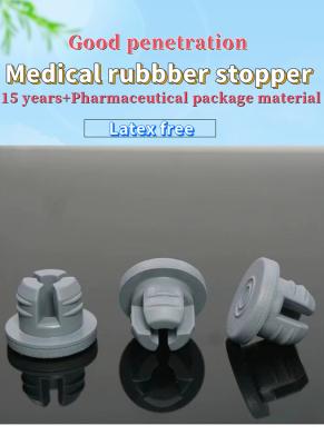 China Medical Grade Brominated Butyl Rubber Stopper 13mm 20mm for Lyophilized Glass Vial Bottle for sale