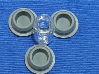 China Halogenated Butyl Rubber Stopper 13mm 32mm for Lyophilization Glass Vials Medical Injection for sale