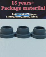China Grey Butyl Rubber Stopper for Pharmaceutical Vials 13mm 20mm 28mm 32mm for sale