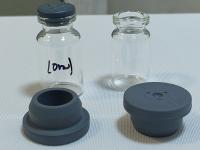 China Grey Butyl Medical Rubber Stopper 13mm 32mm for Injection Glass Vials Infusion Bottle for sale