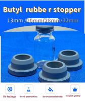 China Butyl Rubber Stoppers for Lyophilization Vials 20mm 28mm 32mm Injection Bottle Seals for sale