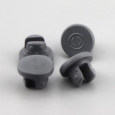 China Pharmaceutical Butyl Rubber Stopper 20mm 28mm 32mm for Glass Vials Infusion Bottle GMP for sale