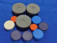 China Grey Pharmaceutical Chlorobutyl Butyl Rubber Stopper 13mm 20mm 28mm 32mm for Glass Injection Vial Vaccine Bottle for sale