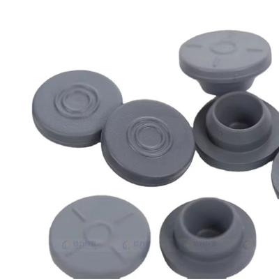 China Medical Butyl Rubber Stopper 28mm for Antibiotic Glass Tubular Vials Pharmaceutical Grade for sale