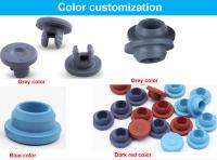 China Chlorobutyl Rubber Stopper 13mm 20mm 28mm 32mm for USP Glass Infusion Bottle Closures for sale