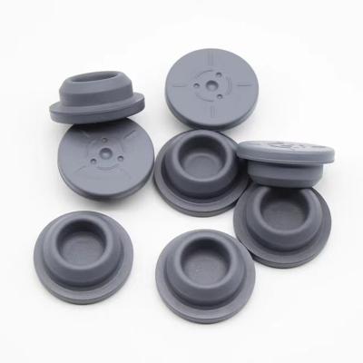 China GMP Grey Butyl Rubber Stopper 23mm 28mm 32mm for Pharmaceutical Glass Vial Sealing for sale