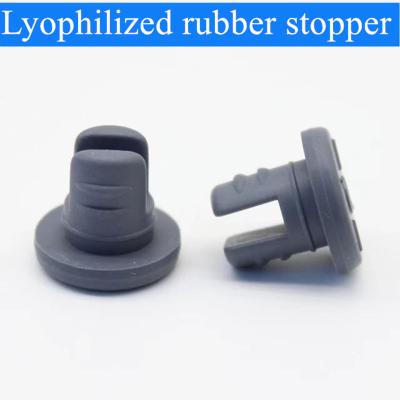 China Sterilized Butyl Rubber Stopper 13mm 20mm 28mm for Glass Vaccine Vial Pharmaceutical Use for sale