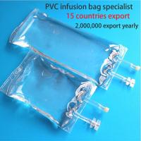 China Medical Grade PVC IV Fluid Solution Bags 100ml to 5000ml DEHP Free Disposable Empty Infusion Bag for sale