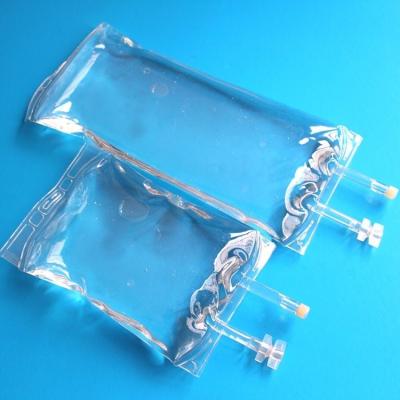 China Disposable Medical PVC Sterile Saline IV Infusion Bag 250ml 500ml 1000ml for sale