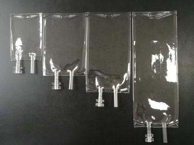 China Medical PVC Infusion Bag 100ml 250ml 500ml Two Ports IV Saline Sodium Chloride Drip Bag for sale