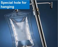 China Medical PVC Infusion Bag 100ml 250ml 500ml Two Ports IV Saline Sodium Chloride Drip Bag for sale