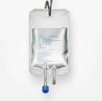 China Medical PVC Empty IV Infusion Bag 100ml 500ml Single Port Double Port with Stopper for sale