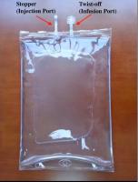 China Disposable PVC Infusion Bag 2000ml 3000ml 5000ml Butterfly Dual Port Twist Off for Veterinary Use for sale
