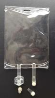 China Medical PVC IV Infusion Bags 250ml 500ml Sterile Water Empty Saline Bags Double Tube for sale