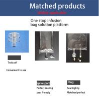 China 500ml 1000ml PVC Infusion Bag Sodium Chloride Infusion Bag SGS Approval Sterile Transparent for sale