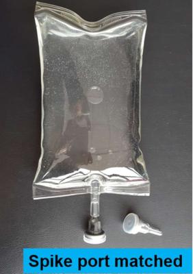 China Non Toxic PVC Sterile Infusion Bag 100ml 500ml Double Tube Butterfly Twist Off for sale