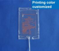 China Non Toxic PVC Sterile Infusion Bag 100ml 500ml Double Tube Butterfly Twist Off for sale