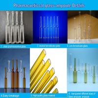 China Borosilicate Glass Ampoules 1ml 2ml 5ml 10ml Transparent Amber for Injection Medicine for sale
