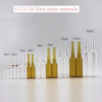 China ISO Standard Type I Borosilicate Glass Ampoule 1ml 2ml 5ml Amber Transparent for Pharma Injection for sale