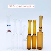 China Borosilicate Glass Ampoule 1ml to 20ml Color Ring Logo Screen Printing Form B C D for sale