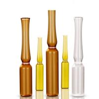 China Borosilicate Glass Ampoule 1ml to 20ml Color Ring Logo Screen Printing Form B C D for sale