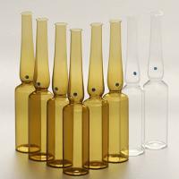 China 10ml Amber USP Glass Ampoules for Antibiotics Borosilicate Injection Vials with Blue Cut Point for sale