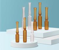 China 10ml Amber USP Glass Ampoules for Antibiotics Borosilicate Injection Vials with Blue Cut Point for sale
