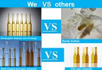 China Borosilicate Glass Ampoules 1ml 2ml 5ml 10ml for Pharmaceutical Injection Transparent Amber for sale