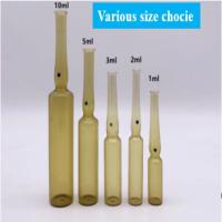 China Brown Glass Medication Ampoules Neutral Borosilicate Ampoule Vial for sale