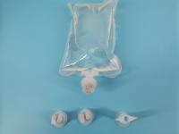 China Double Foldable Single Valve Break Off Infusion Cap for LVP PP Bottle 30mm Euro Cap for sale