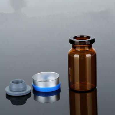 China 5ml 10ml 20ml Pharmaceutical Penicillin Glass Vial Amber Medical Sterile Injection Bottle for sale