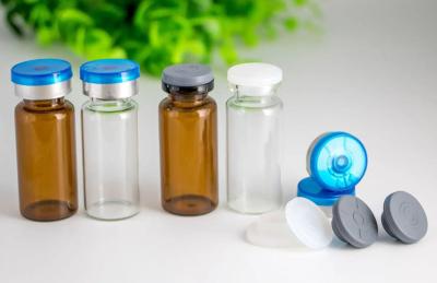 China Pharmaceutical Tubular Glass Vial 5ml 20ml Amber Clear Injection with Flip Off Cap for sale