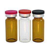 China Pharmaceutical Tubular Glass Vial 5ml 20ml Amber Clear Injection with Flip Off Cap for sale