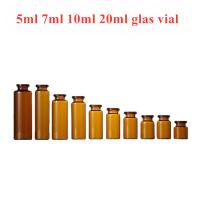 China Pharmaceutical 5ml 10ml Amber Clear Tubular Glass Vial with Butyl Rubber Stopper for sale