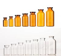 China Amber Glass Vials 5ml 10ml 20ml Sterile Injection with Butyl Rubber Stopper for sale