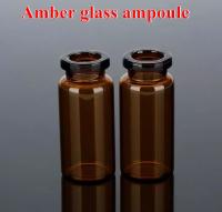 China Amber Glass Vials 5ml 10ml 20ml Sterile Injection with Butyl Rubber Stopper for sale