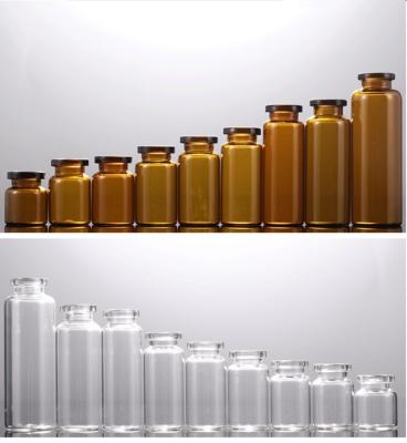 China Pharmaceutical Glass Tubular Vials 5ml 10ml 20ml Clear Amber Sterile Injectable for sale