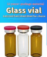 China Crimp Neck Sterile Empty Glass Vials 10ml Low Borosilicate for Vaccine Lyophilizer for sale