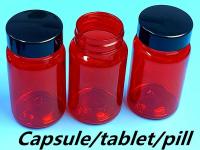 China PET Plastic Pill Bottle 100ml 150ml for Medicine Capsules Vitamins Tablet Container for sale