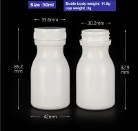 China Empty Wide Mouth 50ml 150ml White HDPE Pharmaceutical Pill Capsule Container Medicine Vitamin Bottle for sale