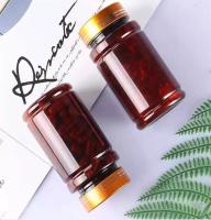 China 100ml 150ml 200ml Amber Plastic Pill Bottles With Cap Transparent for sale